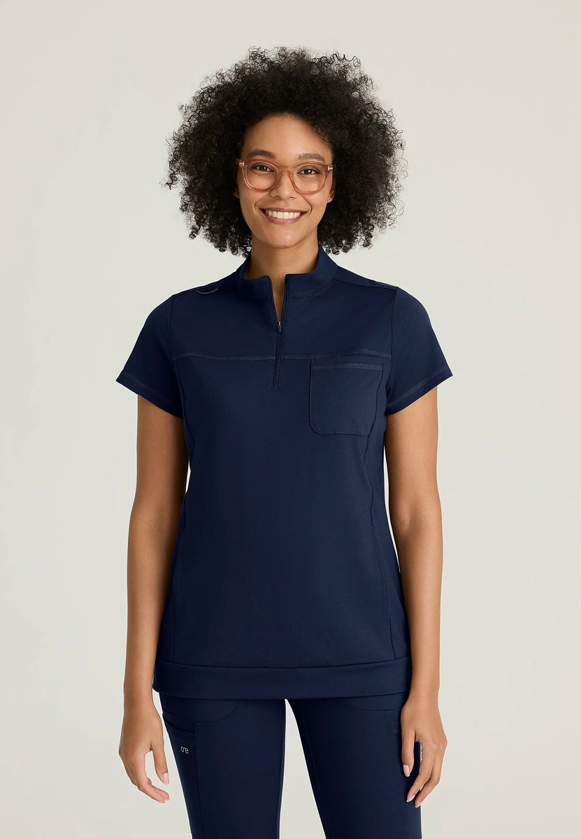 Barco Women's Vigor Top - Indigo | scrub-supply.com